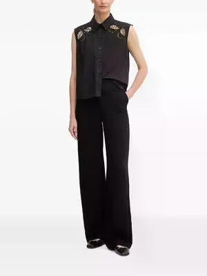 Dkny Cut-out Detail Sleeveless Shirt