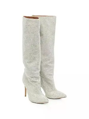 Dolce & Gabbana Crystal-embellished Pointed-toe Boots