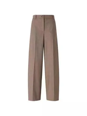 Pinko Checked Wide-leg Trousers