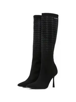Karl Lagerfeld Pandara Gradient High-leg Knit Boots