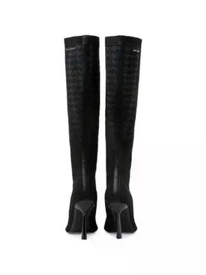 Karl Lagerfeld Pandara Gradient High-leg Knit Boots