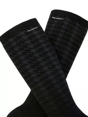 Karl Lagerfeld Pandara Gradient High-leg Knit Boots