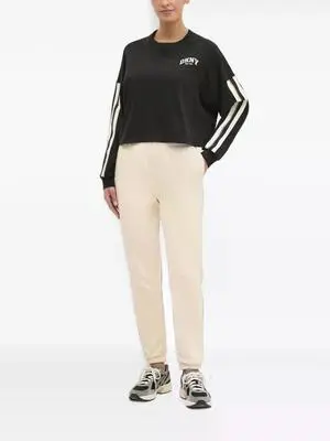 Dkny Striped-sleeve Sweatshirt
