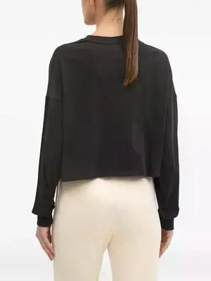 Dkny Striped-sleeve Sweatshirt