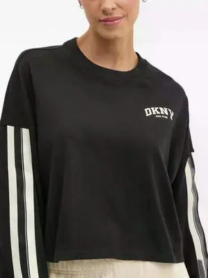 Dkny Striped-sleeve Sweatshirt