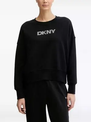 Dkny Logo-embellished Drop-shoulder Sweatshirt