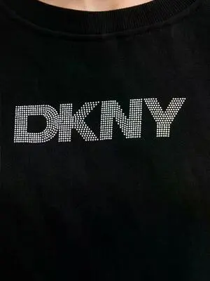 Dkny Logo-embellished Drop-shoulder Sweatshirt
