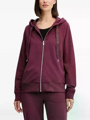 Dkny Drawstring Zip-up Hoodie