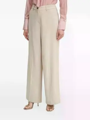 FRACOMINA Wide Leg Palazzo Pants With Button Fastening