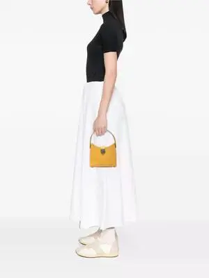 FERRAGAMO 2010-2026 Leather Gancini Handbag - Yellow