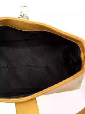 FERRAGAMO Gancini Leather Handbag - Yellow