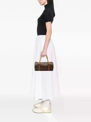LOUIS VUITTON 2003 Monogram Papillon 28 Handbag - Brown