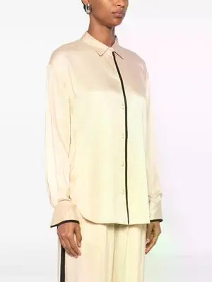 FORTE_FORTE Contrast Trim Shirt