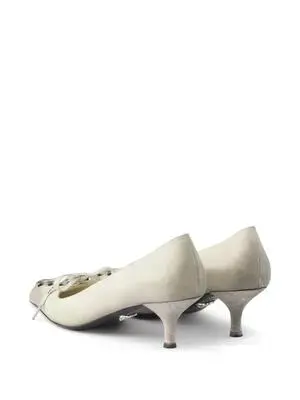 Prada Antiqued Leather Pumps