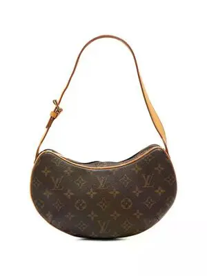 LOUIS VUITTON Monogram Croissant Pm Hobo Bag - Brown