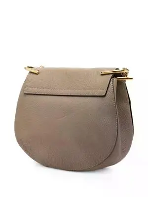 Chloé 2016 Small Grained Calfskin Drew Crossbody Bag Brown