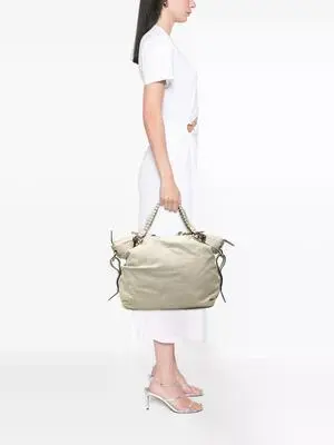 Gucci Leather Bamboo Bar Tote Bag