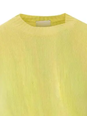 ALLUDE Crew Neck Long Sleeve Sweater