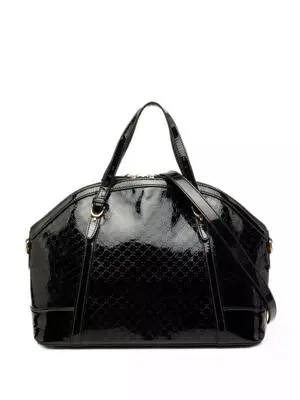 Gucci 2000-2015 Large Microguccissima Patent Nice Dome Satchel