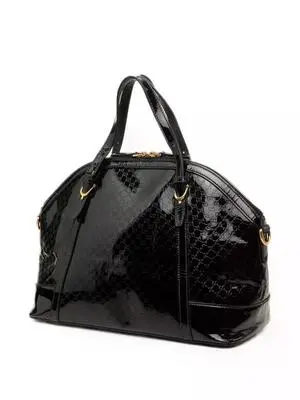 Gucci 2000-2015 Large Microguccissima Patent Nice Dome Satchel
