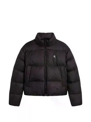 Calvin Klein Quilted Hooded Jacket With Logo Detail