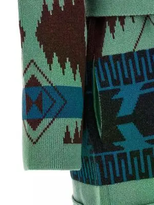 Alanui Icon Jacquard Fringed Cardigan