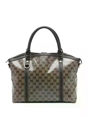 Gucci 2016-2026 Medium Gg Crystal Charm Dome Satchel