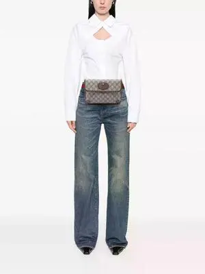Gucci Gg Supreme Web Neo Vintage Belt Bag - Neutrals