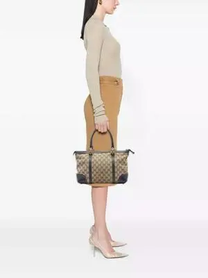 Gucci 2016-2026 Gg Canvas Lovely Tote Bag - Brown