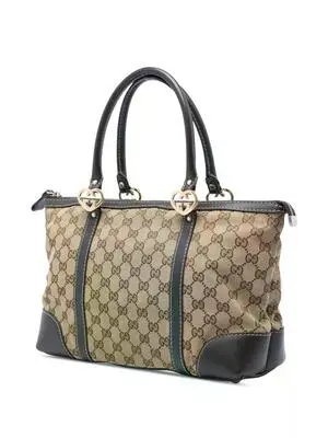 Gucci 2016-2026 Gg Canvas Lovely Tote Bag - Brown