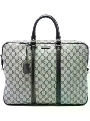 Gucci Gg Supreme Business Bag - Neutrals