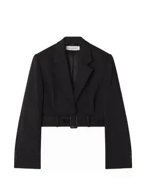 LANVIN Short Belted Jacket In Wool