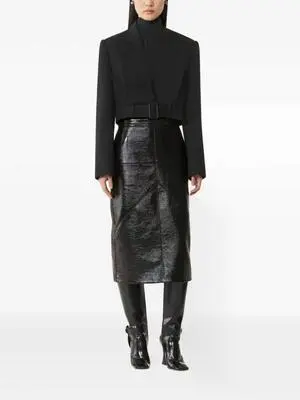LANVIN Short Belted Jacket In Wool