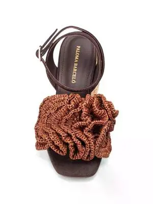 PALOMA BARCELO Teresa Raffia Heel Sandals
