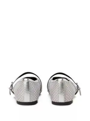 Karl Lagerfeld Karo Gemstone Mary Jane Flats