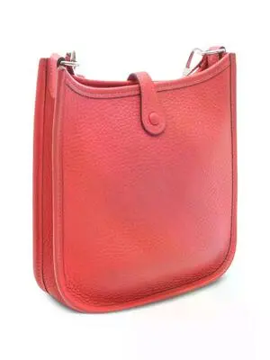 Hermès 2015 Clemence Evelyne I Tpm Crossbody Bag - Red
