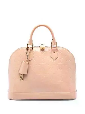 LOUIS VUITTON 2016 Monogram Vernis Alma Pm Handbag - Pink