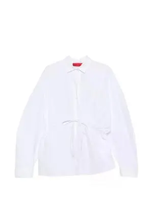 THELATEST E-dalida Oversized Drawstring Shirt - White