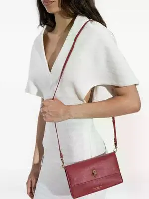 Kurt Geiger Sloane Leather Crossbody Bag - Red