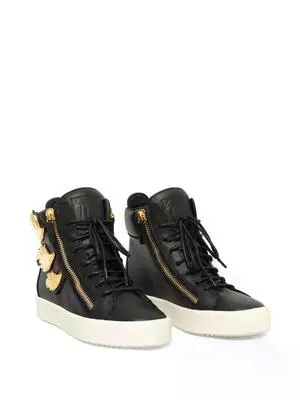 GIUSEPPE ZANOTTI Wing-detail Zip-fastening Sneakers