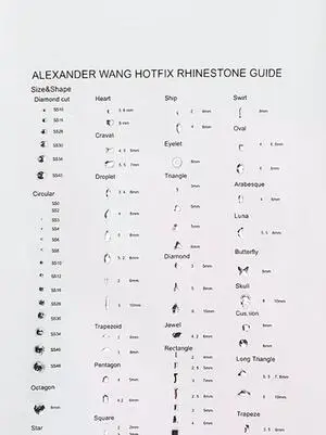 Alexander Wang Fitted Ss T-shirt W/ Hotfix Card Graphic