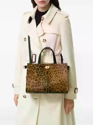Burberry Small Leopard-print Cotswolds Tote Bag