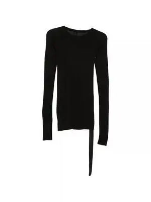 Rick Owens Ruched Long-sleeve Top