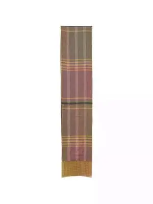 Etro Check Paisley-print Scarf - Brown