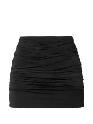 Wardrobe.NYC Ruched Mini Skirt