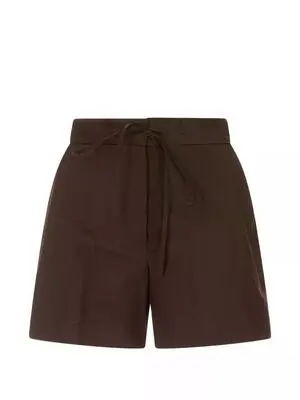 P.a.r.o.s.h Cannes Drawstring-waist Shorts - Brown