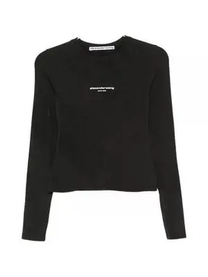 Alexander Wang Layered-detail Ribbed-knit Top