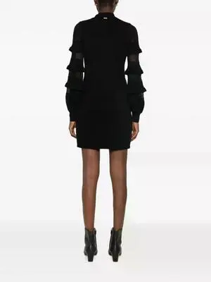TWINSET Ruffled Sleeve Mini Knitted Dress