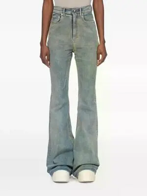 Rick Owens Rick Owens DRKSHDW High-Waisted Flared Jeans Blue