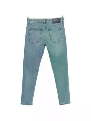 PT TORINO Faded-effect Whiskered Jeans - Blue